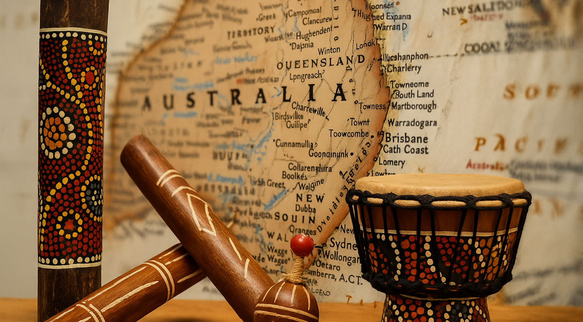 Instrumenten – Ritmische & Meditatieve Klankbeleving – Australian Treasures